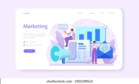 Competitor Analysis Web Banner Landing Page Stock Vector (Royalty Free ...