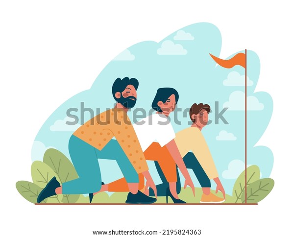 Competitors Concept Business Interpersonal Competition Rivalry Stock ...