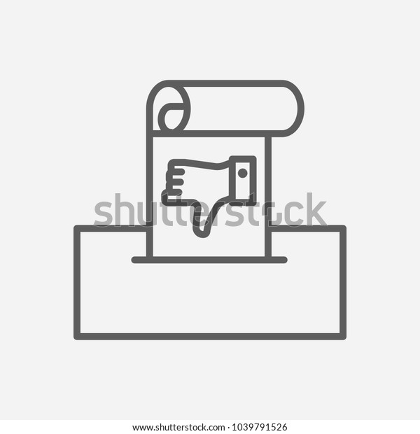 Complaint Icon Line Symbol Isolated Vector Stock Vector (Royalty Free ...