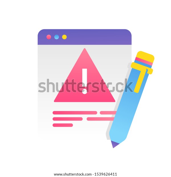 Complaint Icon Report Vector Illustration Stock Vector (Royalty Free ...