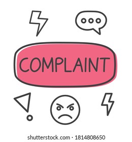 Complaint Word Concept Vector Illustration Stock Vector (Royalty Free ...