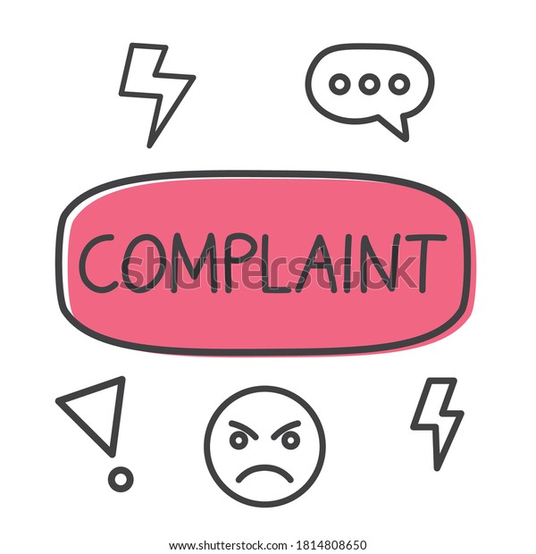 Complaint Word Concept Vector Illustration Stock Vector (Royalty Free ...