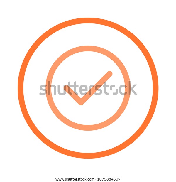 Complete Check Done Stock Vector (Royalty Free) 1075884509 | Shutterstock