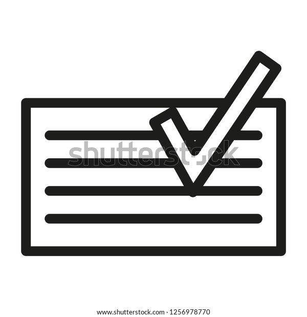 Complete Icon Checklist Paper Modern Outline Stock Vector (Royalty Free ...
