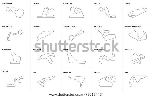 1,424 F1 Track Stock Vectors, Images & Vector Art | Shutterstock