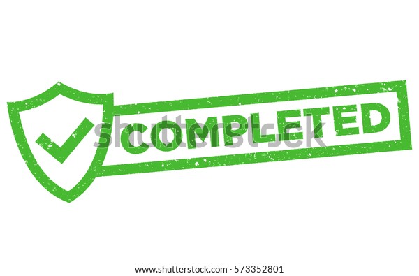 Completed Stamp Sticker Seal Grunge Vintage Stock Vector (Royalty Free ...