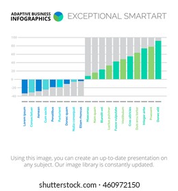 Complex Bar Chart Slide Template Stock Vector (Royalty Free) 458623162 | Shutterstock