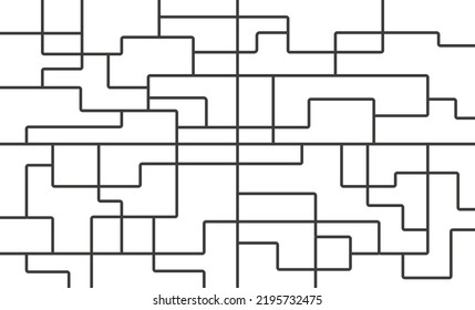 Complex Circuit Board System Connected Lines Stock Vector (Royalty Free ...