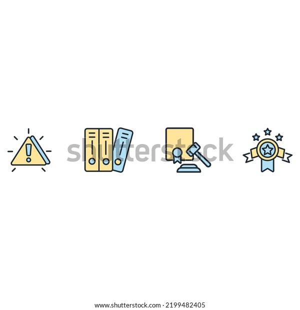 Compliance Icons Set Compliance Pack Symbol Stock Vector (Royalty Free ...