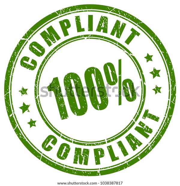 Compliant Green Ink Stamp Vector Illustration Stock Vector (Royalty ...