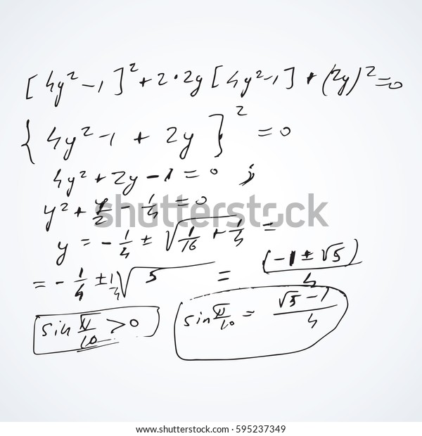Complicate Lab Research Derivatives Manuscript Complex Stock Vector ...