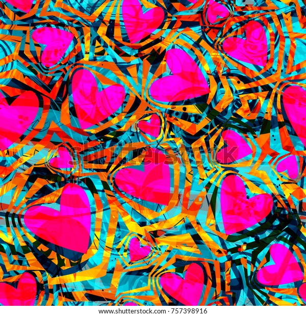 Complicated Pattern Girls Bright Seamless Texture Stock Vector (Royalty ...