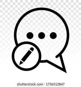 Compose Message Writing New Message Line Stock Vector (Royalty Free ...