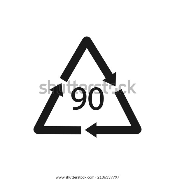 Composites Recycling Symbol Ldpe 90 Vector: vetor stock (livre de ...