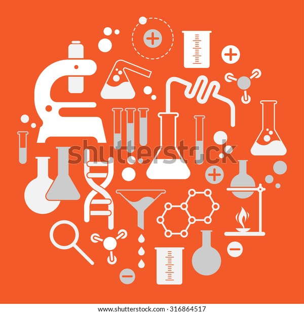 Composition Chemistry Symbols Shape Circle Stock Vector (Royalty Free ...