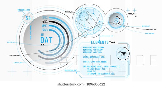 Composition Computer Hud Interface Coding Stock Vector (Royalty Free ... Composition Computer Hud Interface Coding Stock Vector (Royalty Free ...