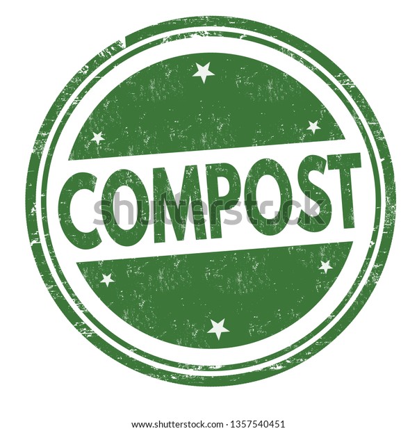 Compost Sign Stamp On White Background Stock Vector (Royalty Free ...