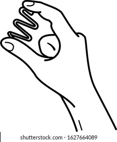 Compressed Spring Line Art Icon: vector de stock (libre de regalías ...