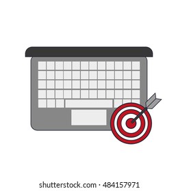 Computer Bullseye Icon Stock Vector (Royalty Free) 484157971 | Shutterstock