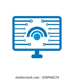 Computer Digital Logo Stock Vector (Royalty Free) 1039960174 | Shutterstock