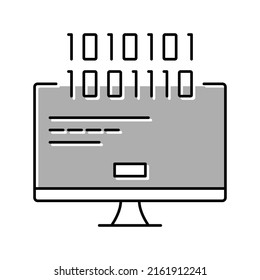 Computer Fatal Error Color Icon Vector Stock Vector (Royalty Free ...