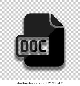 Computer File Doc Symbol Black Symbol Stock Vector (Royalty Free ...
