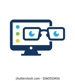 Computer Geek Logo Icon Design Stock Vector (Royalty Free) 1060310456 ...