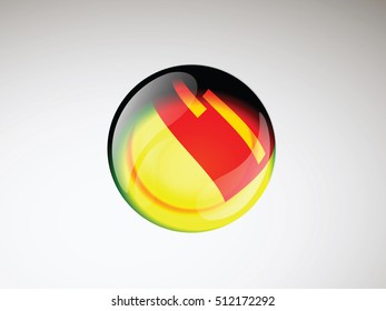 Computer Graphic Sphere Design Elements Inside Stock Vector (Royalty ...