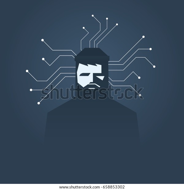 Computer Hacker Vector Symbol Cyber Security Stock Vector (Royalty Free ...