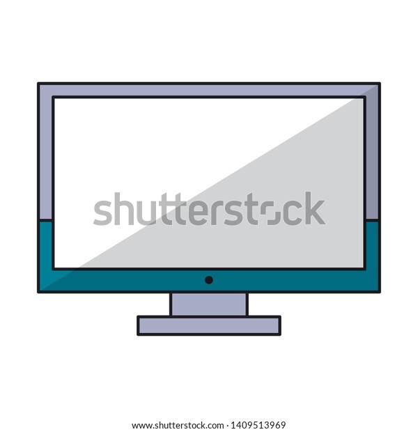 Computer Icon Cartoon Isolated Vector Illustration Stock Vector ...