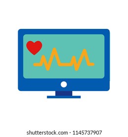 Computer Medical Logo Icon Design Stock Vector (Royalty Free ...