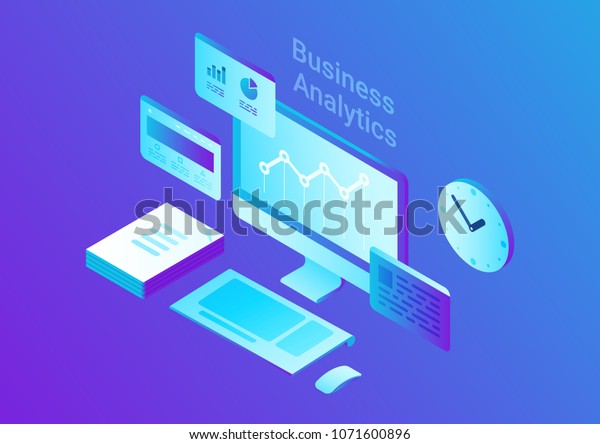 Computer Monitor Keyboard Mouse Stack Papers Stock Vector (Royalty Free ...