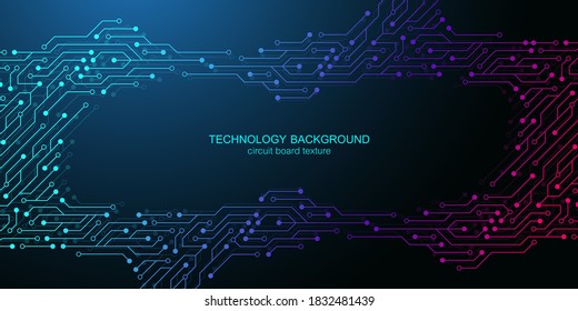 Computer Motherboard Vector Background Circuit Board Stock Vector ...