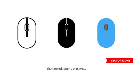 Mouse Clicker Icon 3 Types Color: เวกเตอร์สต็อก (ปลอดค่าลิขสิทธิ์ ...