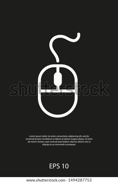 Computer Mouse Icon Symbol Pc Mouse Stock Vector (Royalty Free ...