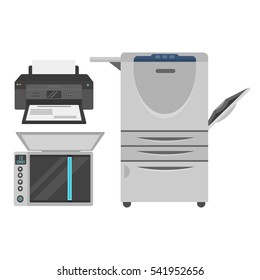 Computer Office Equipment Vector Stock Vector (Royalty Free) 541952656 ...