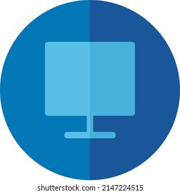 Computer Pc Screen Desktop Icon Logo Stock Vector (Royalty Free ...