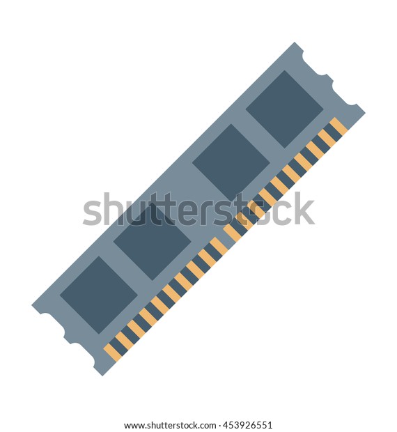 Computer Ram Vector Icon Stock Vector (Royalty Free) 453926551 ...