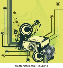 Computer Related Abstract Background Series Vector Stock Vector ...
