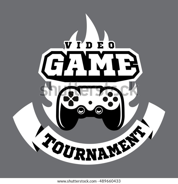 Computer Video Game Game Label Vintage Stock Vector (Royalty Free ...