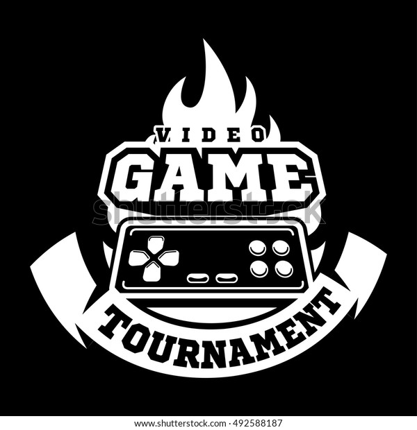 Computer Video Game Label Vintage Logo Stock Vector (Royalty Free ...