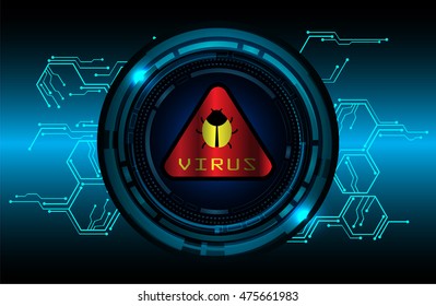 Computer Virus Detection Symbol Illustration Word Stock Vector (Royalty ...