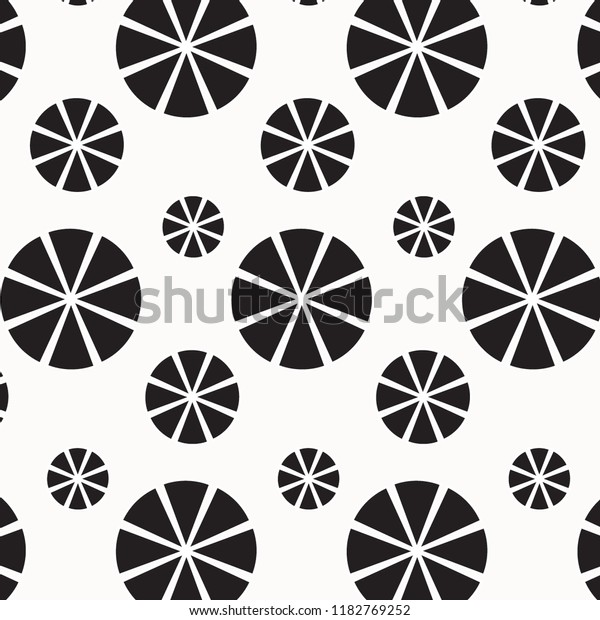 Concentric Circles Divided Into Sectors Black Stock Vector (Royalty ...