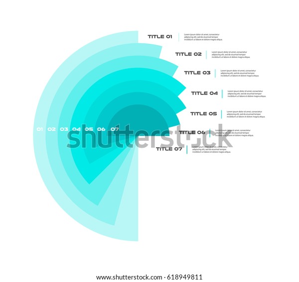 Concentric Infographics Diagram Step By Step Stock Vector (Royalty Free ...