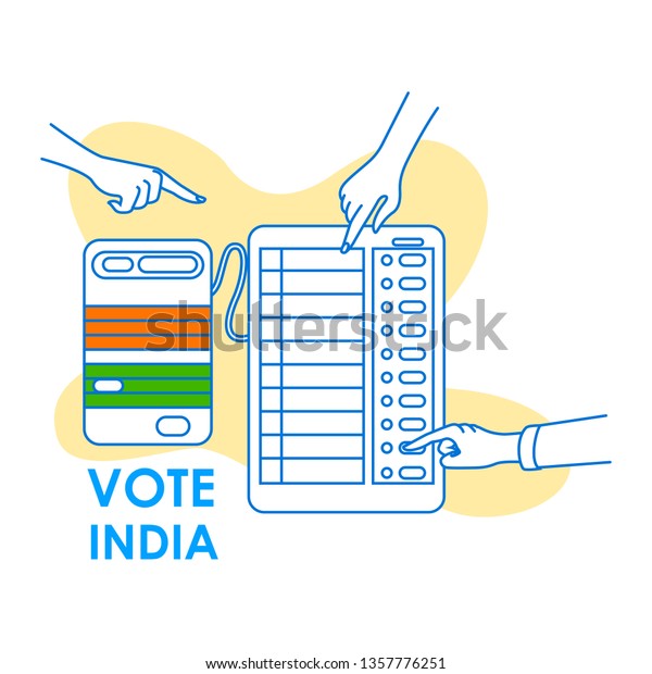 Concept Background Vote India Election Democracy Stock Vector (Royalty ...