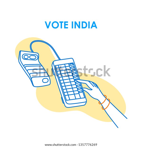 Concept Background Vote India Election Democracy Stock Vector (Royalty ...