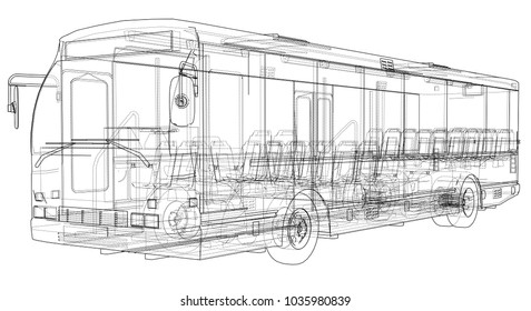 235 3d bus blueprint Images, Stock Photos & Vectors | Shutterstock