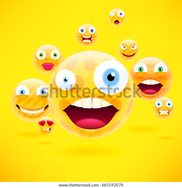 Concept Community People Teamwork Interaction Yellow Stock Vector ...