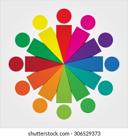 Concept Community Unitysolidarity Friendship Vector Illustration Stock ...