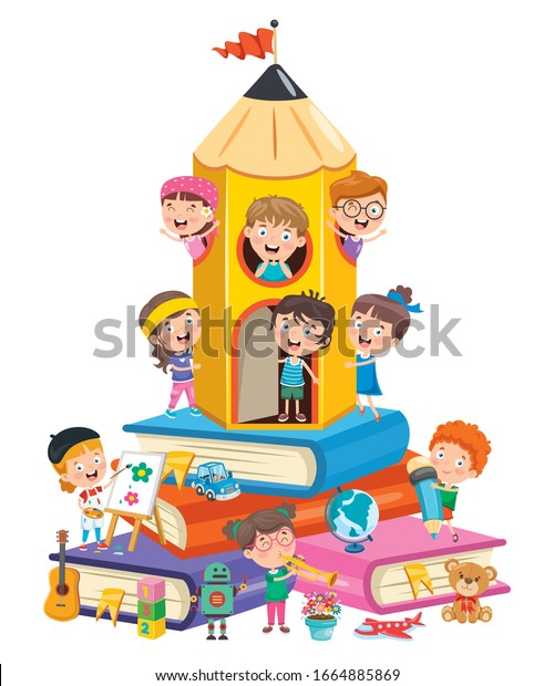 Concept Design Children Education Stock Vector (Royalty Free ...